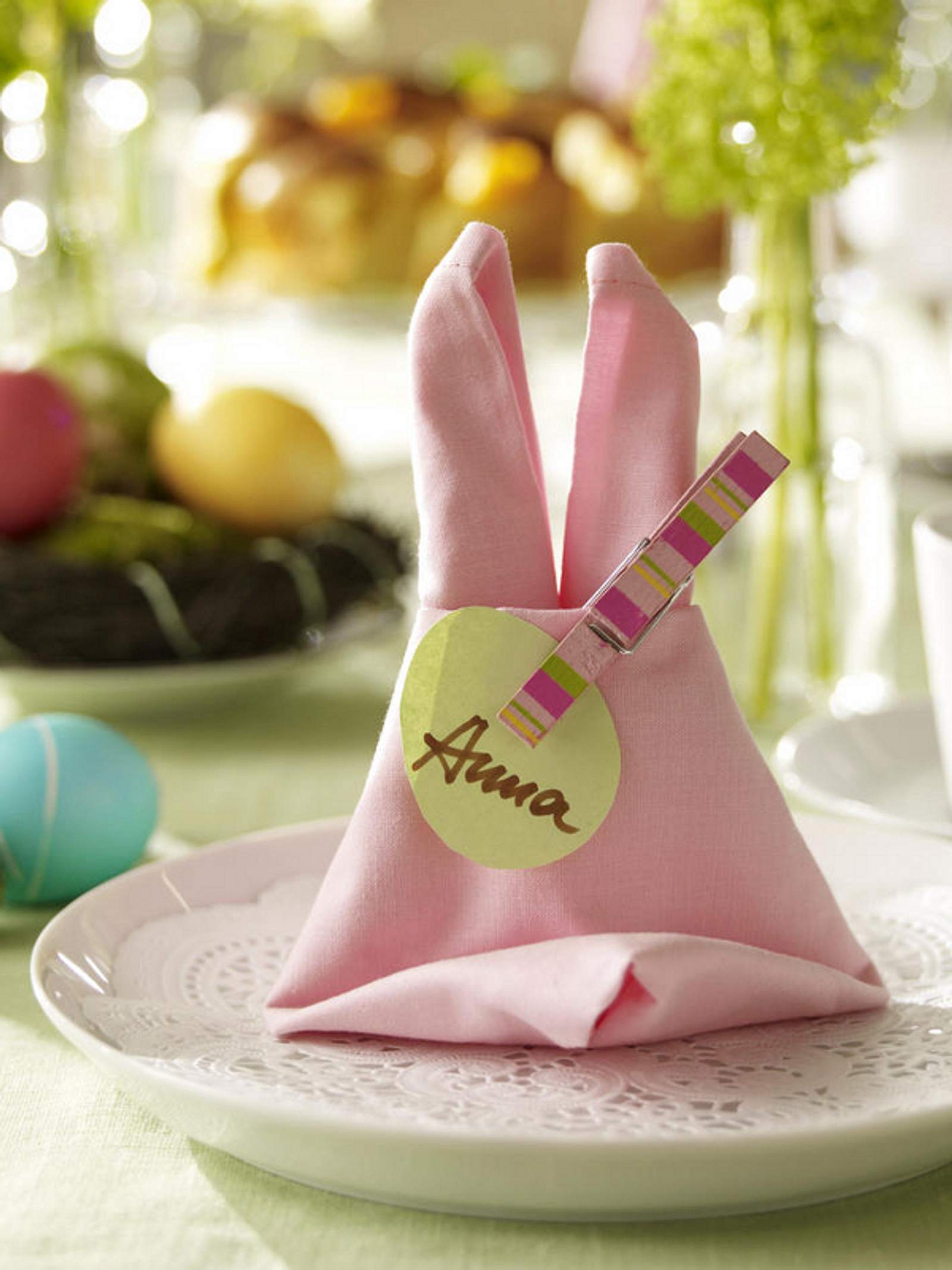 Serviette Zum Hasen Falten